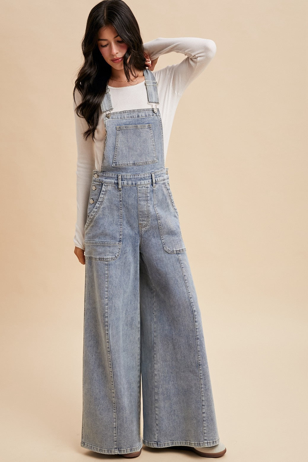 Palazzo Overalls – The Pink Pearl Clothing Co.